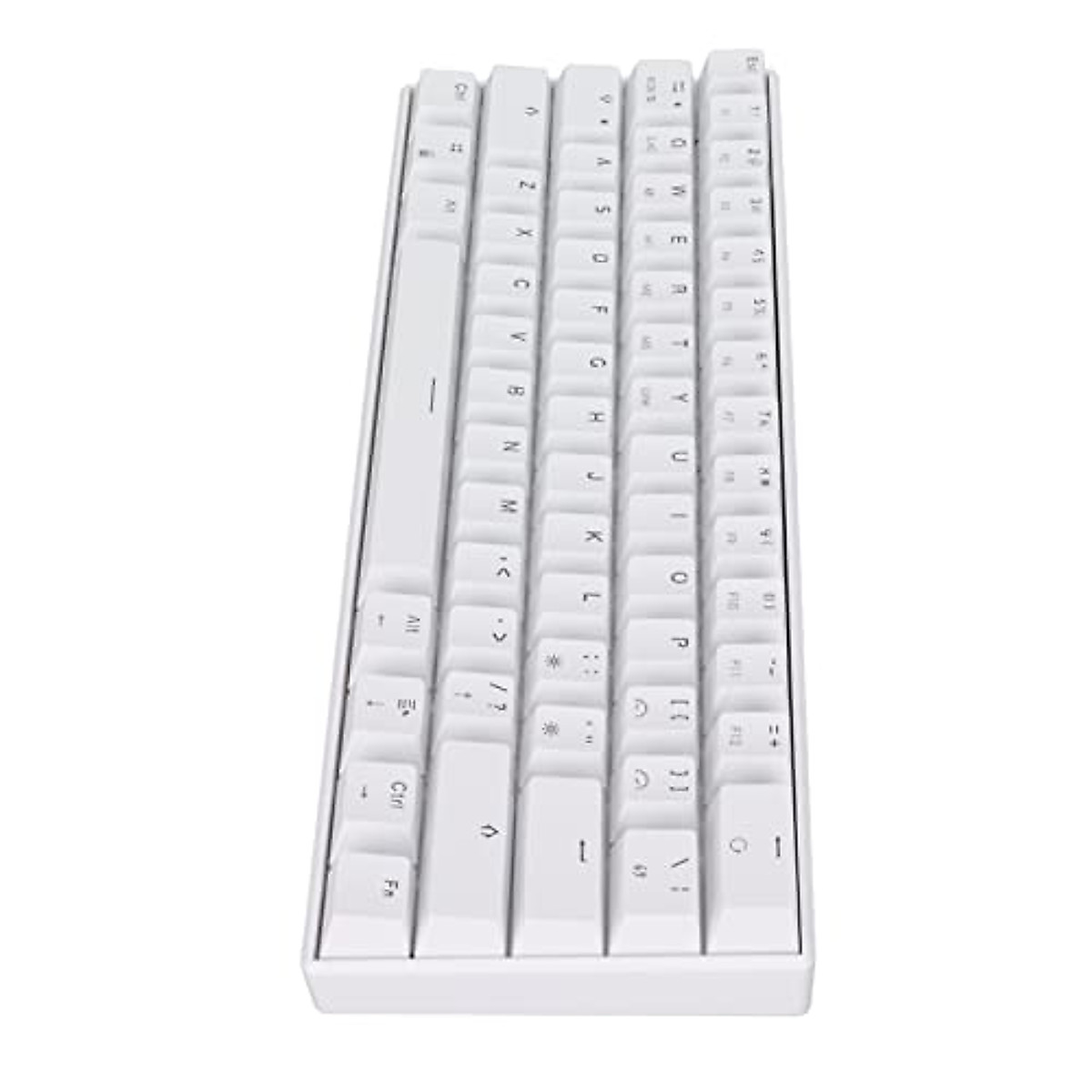 Zyyini Mechanical Keyboard, 61 Key Mechanical Gaming Keyboard with RGB Backlit Computer Keyboard, 3 Mode Connection, for Windows/for HarmonyOS/for Android/for iOS(Red Shaft)