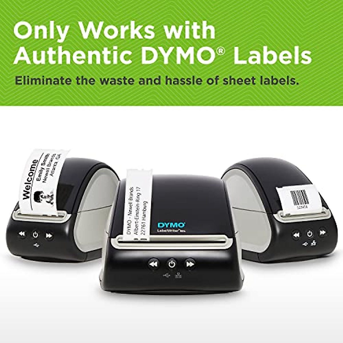 DYMO LabelWriter 550 Label Printer | labelmaker with Direct Thermal Printing | Automatic Label Recognition | Prints Address Labels, Shipping Labels, Barcode Labels and More | EU Plug