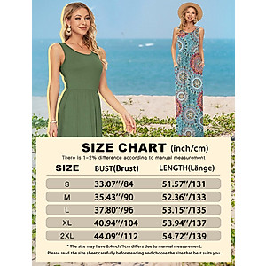 AUSELILY Women's Summer Sleeveless Loose Maxi Dress Casual Long Dresses with Pockets 2025 New Black L