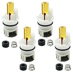 RP25513 Faucet Stem Replacement for Faucet Repair Kit, with RP4993 Seat and Spring and 8 Cartridge, 4 Pack