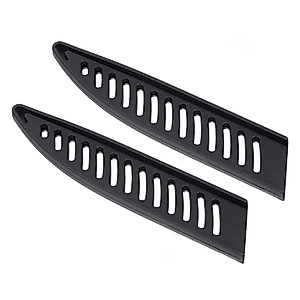 PATIKIL PP Safety Knife Cover Sleeves for 5" Utility Knife, 2 Pack Knives Edge Guard Blade Protector Universal Knife Sheath for Kitchen, Black