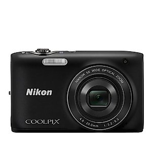 Nikon COOLPIX S3100 14 MP Digital Camera with 5x NIKKOR Wide-Angle Optical Zoom Lens and 2.7-Inch LCD - Black