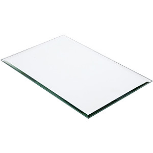 Plymor 8" x 12" Rectangle, 5mm Thick Beveled Glass Mirror