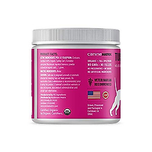 Mushroom Matrix Canine Organic Mushroom Powder Turkey Tail Immune Support and Holistic Defense Supplement for Dogs, 200 Grams (Packaging May Vary)