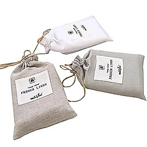 Merryfeel Pre-Washed Linen Napkins - Grey 20"x20" - Set of 4