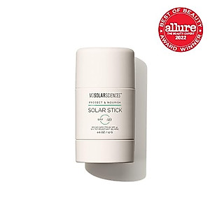 MDSolarSciences Solar Stick SPF 40 – Water-Resistant Mineral Sunscreen – Broad Spectrum UV Protection – Blendable Zinc Oxide Travel Stick – Smooth, Sheer and Natural Matte Finish, 0.6 Oz