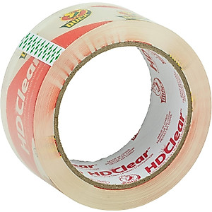 Duck HD Clear Heavy Duty Packing Tape Refill, 6 Rolls, 1.88 Inch x 54.6 Yard, (441962)
