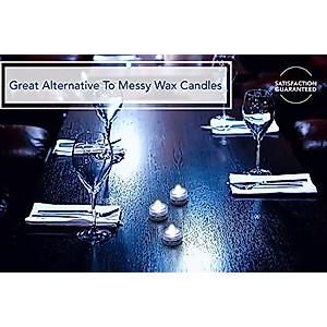 Submersible Underwater LED Lights Waterproof Tea Lights For Wedding, Party, Pond, Fountain or Home Decor By Royal Imports, 12-Pack