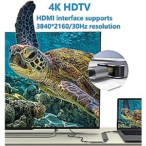 BEST CABLE USB C Hub Multiport Adapter - 5 in 1 Portable with 4K HDMI Output, 3 USB 3.0 Ports,USB C 100W PD, Compatible with MacBook Pro, XPS More USB C Devices (1Pack)