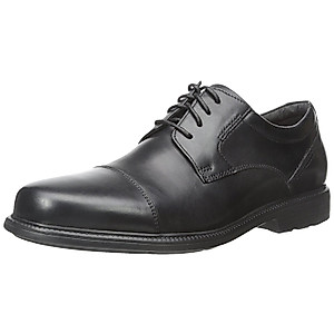 Rockport mens Charles Road Cap Toe oxfords shoes, Black, 11 US