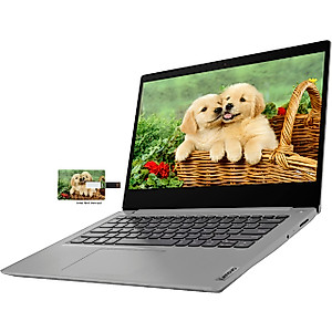 Newest Lenovo IdeaPad 3 14 Business Laptop, Intel Pentium Silver N5030 Processor, 14" HD Display, 4GB RAM, 128GB SSD, Wi-Fi, Webcam, HDMI, Windows 10 Home | 32GB Tela USB Card