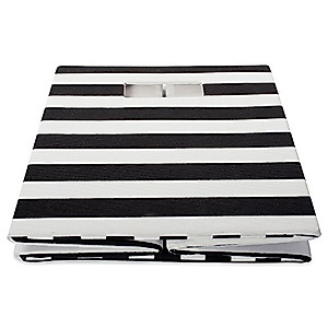 DII Polyester Cube Storage Collection Hard Sided Collapsible, 11x11x11", Black
