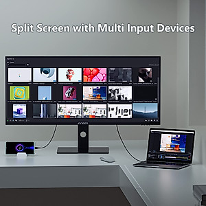 INNOCN 40C1R Ultrawide Monitor 40" WQHD 3440 x 1440p 144Hz Monitor AMD FreeSync Premium HDR400 21:9 Computer Gaming Monitor 95% DCI-P3 500Nits IPS USB Type-C HDMI Tilt/Height Adjustable, Mountable