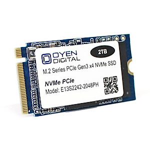 Oyen Digital 2TB M.2 2242 NVMe PCIe 3D TLC SSD Solid State Drive