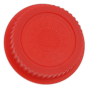 Fotodiox Designer (Red) Lens Rear Cap Compatible with Canon EOS EF and EF-S Lenses & Red Designer Body Cap Compatible with Canon EF and EF-S Mount Cameras