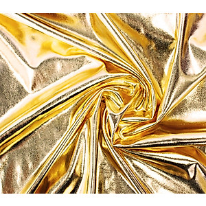 Spandex Fabric Metallic Gold / 60" Wide/Sold by The Yard