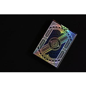 Alloy Cobalt Playing Cards Poker Deck Custom Design Foiled Backs & Faces New