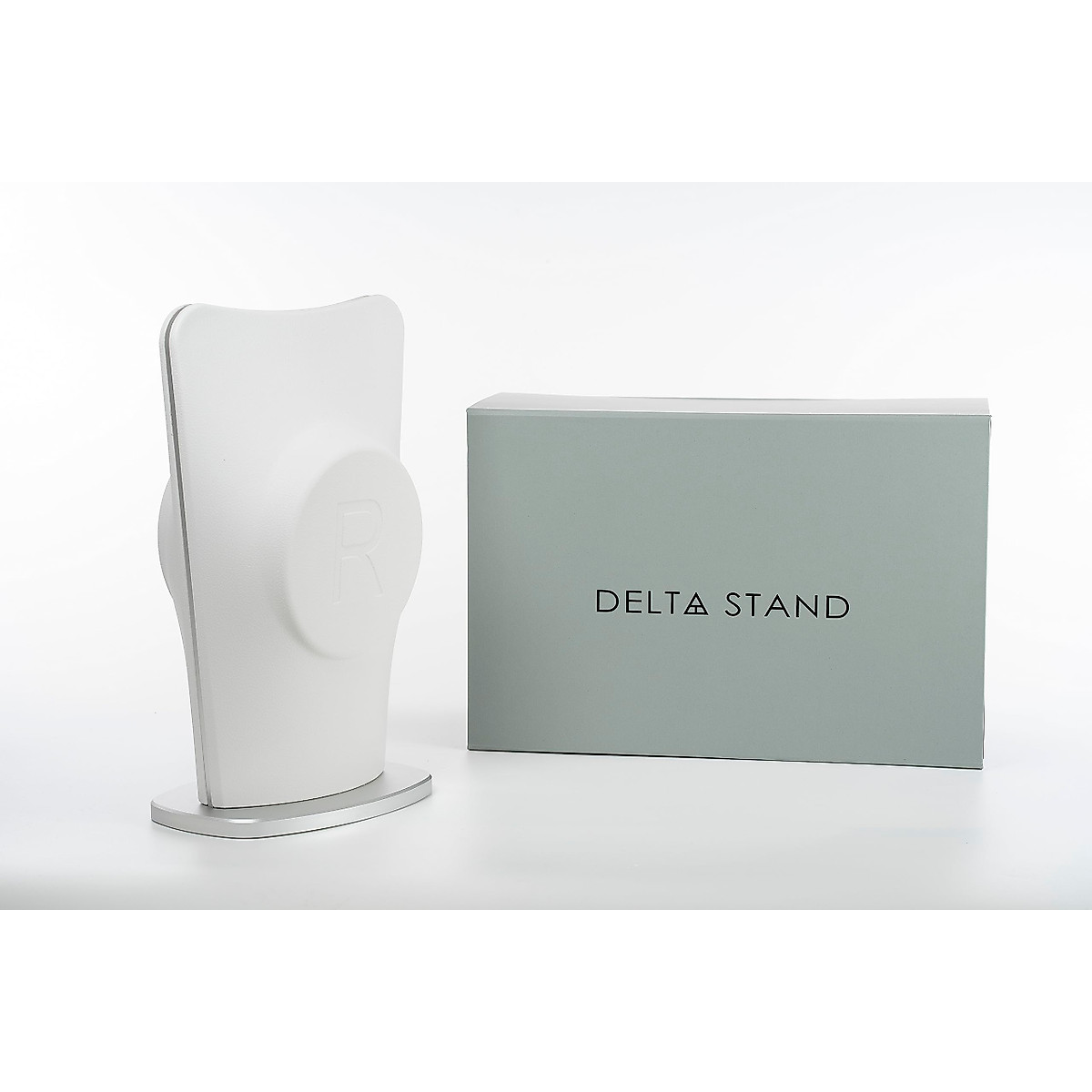 Delta stand.Headphone Stand.Quality Materials.White.