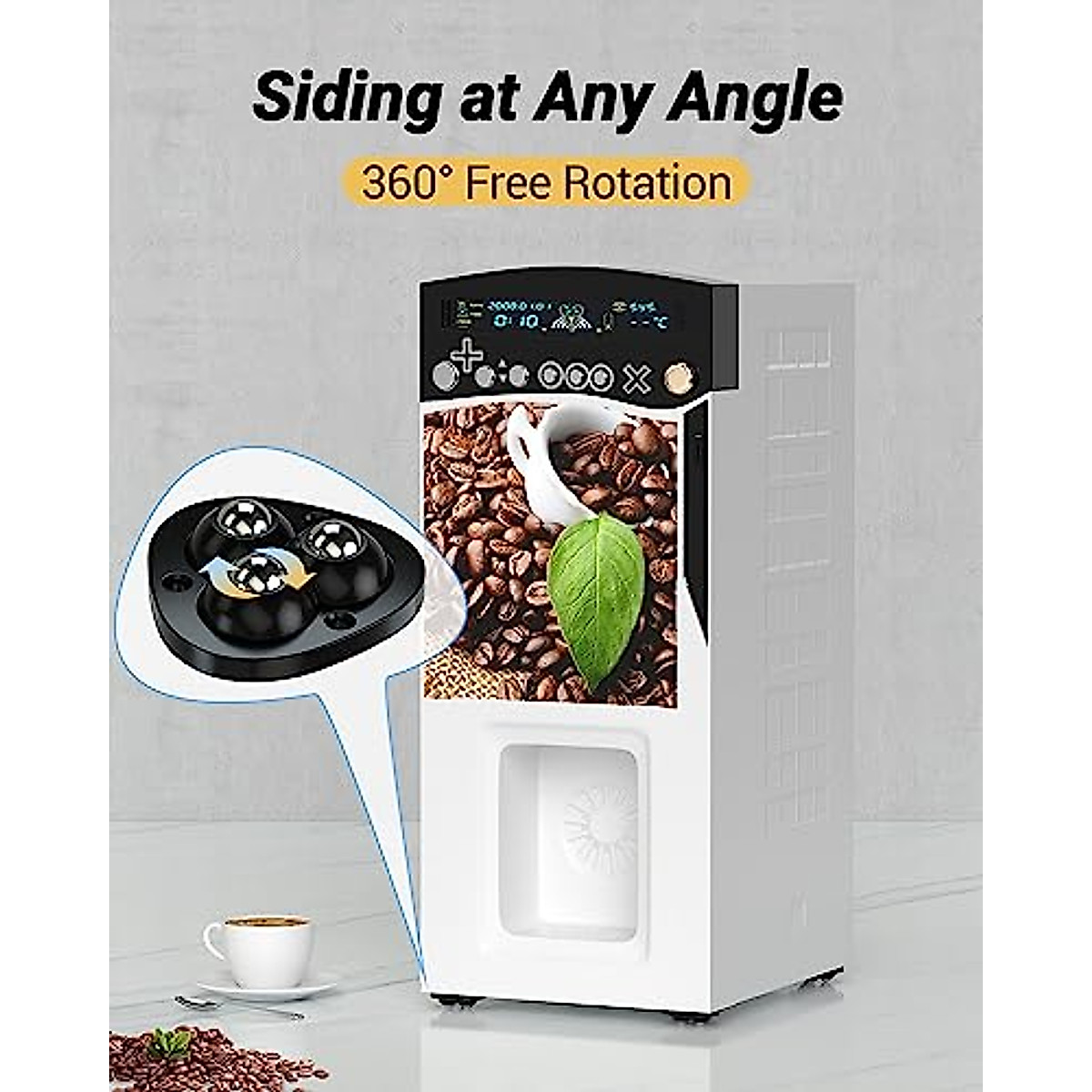 4PCS Small Caster Wheels for Small Appliances, 360°Rotation Self Adhesive Caster Wheels, Stainless Steel Rollers Universal Wheel for Trash Can, Storage Bins (Black) (4)