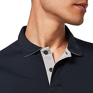 Oakley Mens Divisional Uv Ii Polo Shirt, Blackout, Large US