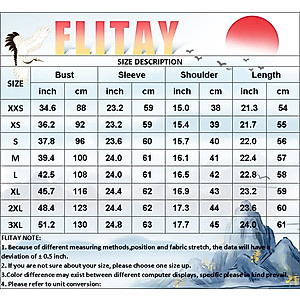 FLITAY Womens Business Solid Lapel Notched Fashion Blazer Casual Ruched Blazer Coat White M