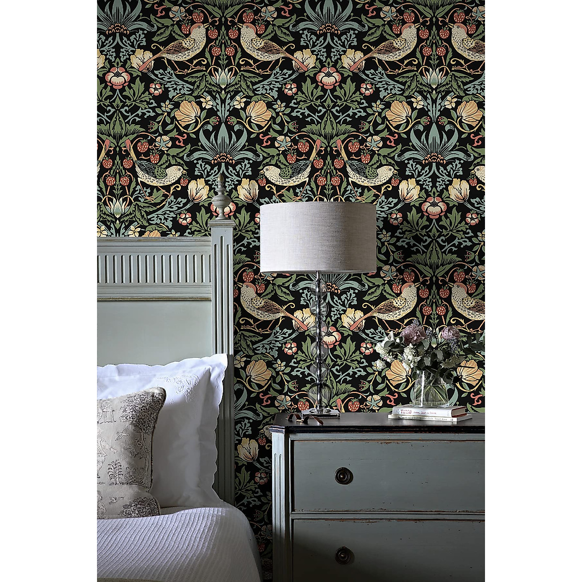 NextWall Aves Garden Peel and Stick Wallpaper (Ebony)