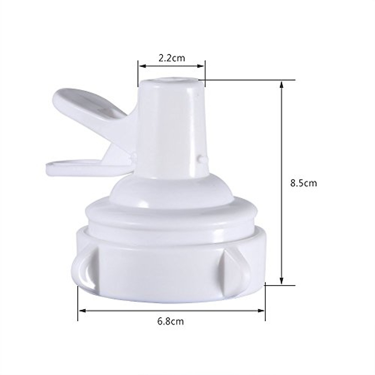 Water Dispenser Valve, 3-5 Gallon Water Reusable Easy Water Switch Lock Flip for 55MM (2.16inch) Crown Top Bottle Includes Lid Dirt Protector