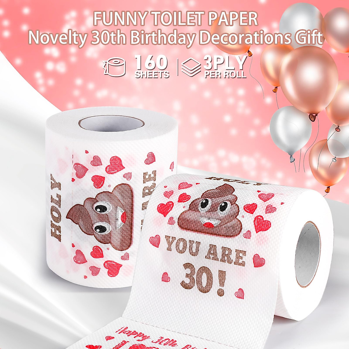 AWDK 30th Birthday Gifts for Women, Birthday gift for her, Birthday decoration for 30 year olds Women,30th Birthday idea for Mom, Grandma, Sister,Friend,Anut,Coworker 8pcs