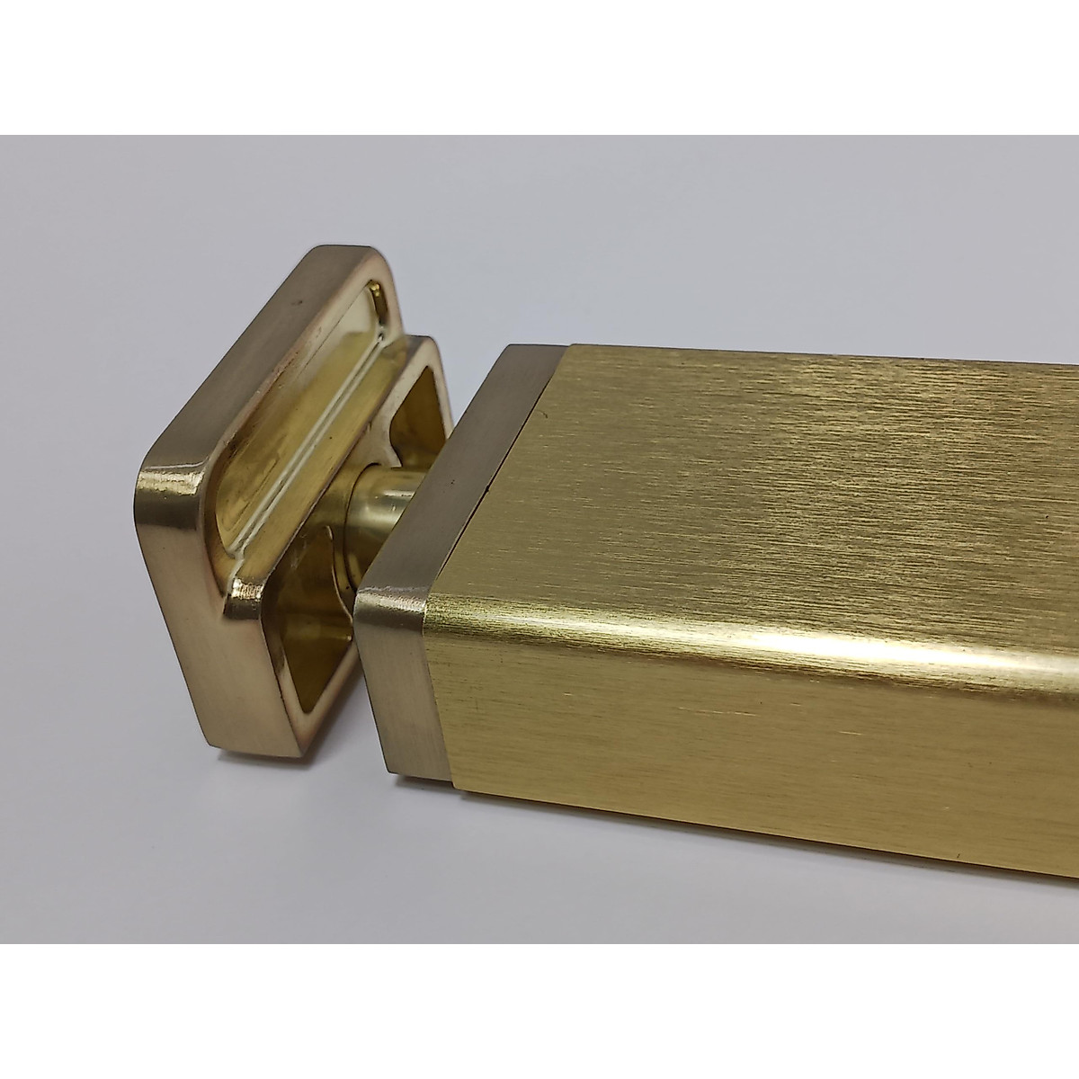 Designer Wardrobe Reversible Closet Valet Rod 11.75" or 13.75" Length with 8.5" Retractable Pullout Extension and Installation Hardware (Matte Brass, 11.75 Inch Long)