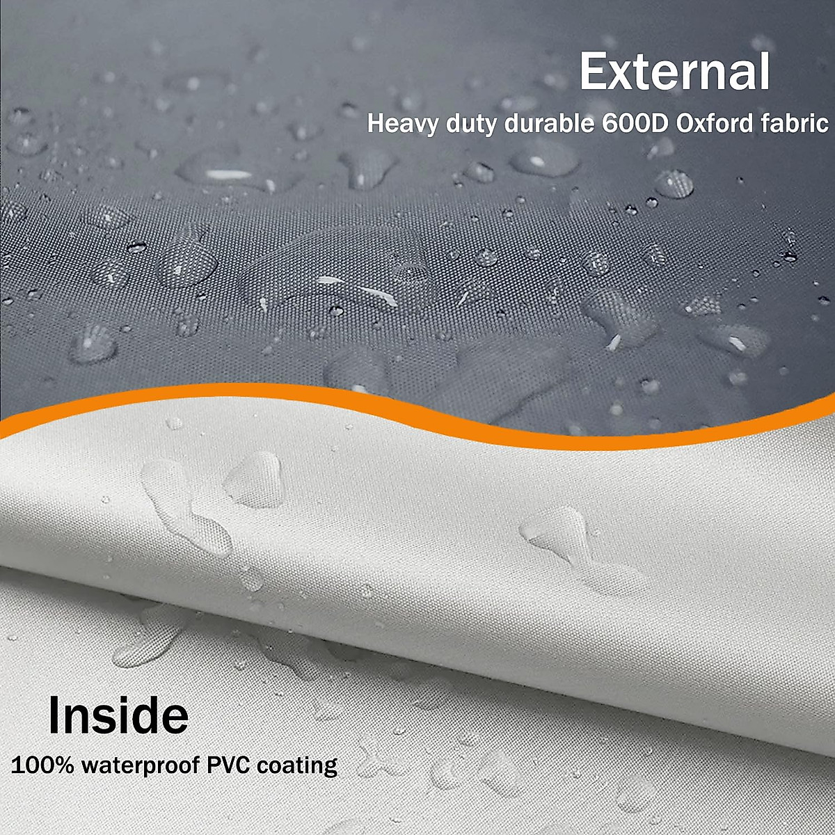 Dalema Outdoor Swivel Lounge Chair Cover 2 Pack,Heavy Duty 100% Waterproof Patio Swivel Chair Covers,Weatherproof Furniture Protective Cover for Lawn/Garden Swivel Chair(37.5" Lx39.25 Wx38.5 H,Grey)