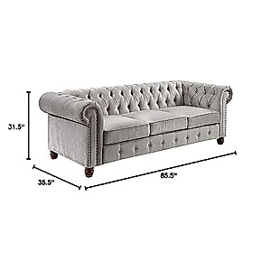 Lexicon Anise Living Room Sofa, Gray
