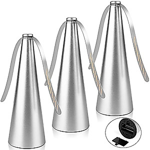 PIAOPIAONIU 3PCS Fly Fan for Outdoor Table Picnic Fly Fan and Food Fan Indoor Outdoor Meal for Party,Silver