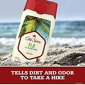 Old Spice Body Wash for Men, Fresher Fiji Scent, Fresher Collection, 16 Fluid Ounce (Pack of 4)