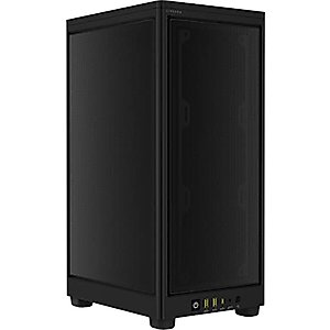 Corsair 2000D Airflow Mini-ITX PC Case - Mini-ITX Form-Factor - Steel Mesh Panels - Three-Slot GPU Support - Cooling-Optimized Interior - Modern Front Panel I/O - Black