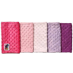 Snuggle Stuffs Baby 5 Pack Minky Dot Burp Cloths - Girls