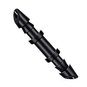 Vseegrs 110PCS Barbed Tee 1/2 inch to 1/4 inch Irrigation Tube Anti-Drop Premiun Quality Fitting (fits 13mm ID/ 4mm ID)，6-Way Adapter，Anti-Drop Irrigation Tube,16mm drip Irrigation kit(Black)