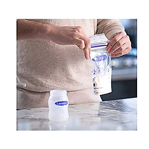 Lansinoh Breastmilk Storage Bags With Convenient Pour Spout Double Zipper Seal