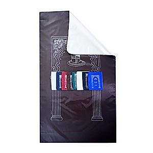 Set 8 Pockets Prayer Rug Mat Travel Portable Gift Outdoor Musallah Pads Carpet Outing Picnic Salah
