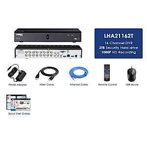 Lorex LHA21162T True HD1080p 16 CH DVR 2TB HDD LHA2000 series