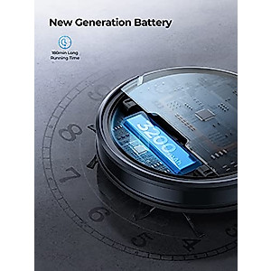 Laresar Robot Vacuums and Mop Combo, Max 4500Pa Suction, Evol 3 Robotic Vacuum Cleaner with Auto Carpet Boost, Self-Charging, App&Remote&Voice Control, Super-Slim, Ideal for Pet Hair and Carpets