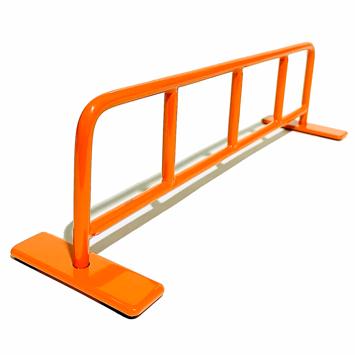 FLVFF Fingerboard Rail Bike Rack Metal Solid Steel Grind Rails Ramp and Skate Parks (BR) (Orange)