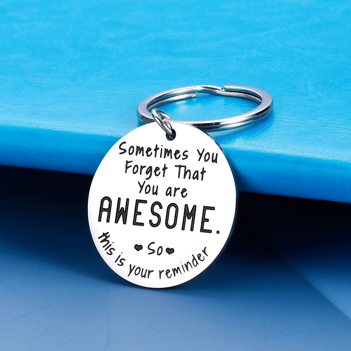 SYGUNAR Funny Inspirational Keychain Gifts Birthday Christmas Gifts for Women Men Best Friend BFF Him Her Thank You Gift for Coworker Boss Graduation Gifts for Daughter Son Students Key Chain