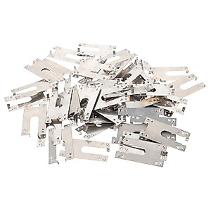 Angoily Solar Panel With Frame PV Grounding Clip Washer Spacer Stainless Steel Photovoltaic Ground Gasket Photovoltaic Rack Conductive Gasket 5mm 50pcs