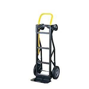 Harper Trucks 600lb/700lb Capacity Nylon Frame Convertible Hand Truck with 10" Solid Rubber Wheels - Assembly Required