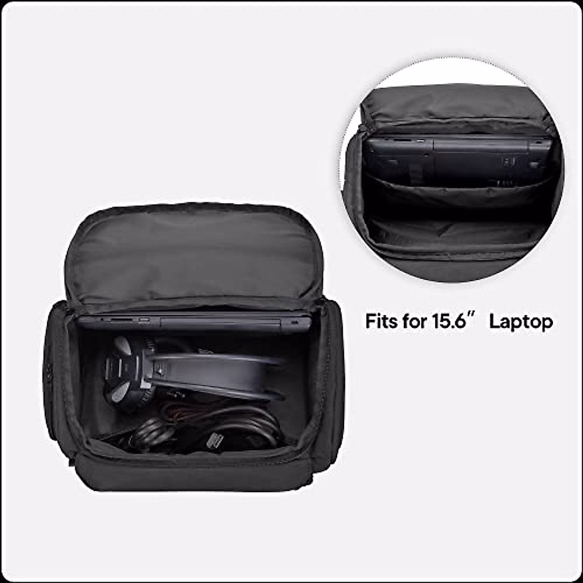 LoDrid Game Backpack Compatible with Xbox Series X with an Extra Console Bag, Game Travel Bag with Separated Storage Laptop Layer for 15.6”Laptop and Multiple Pockets for Gaming Accessories, Bag Only