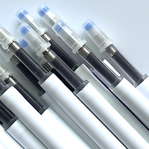 sencoo 24 Pack Erasable Black Gel Ink Pen Replace Refills 0.5mm Retractable Liquid Gel Pen Refills