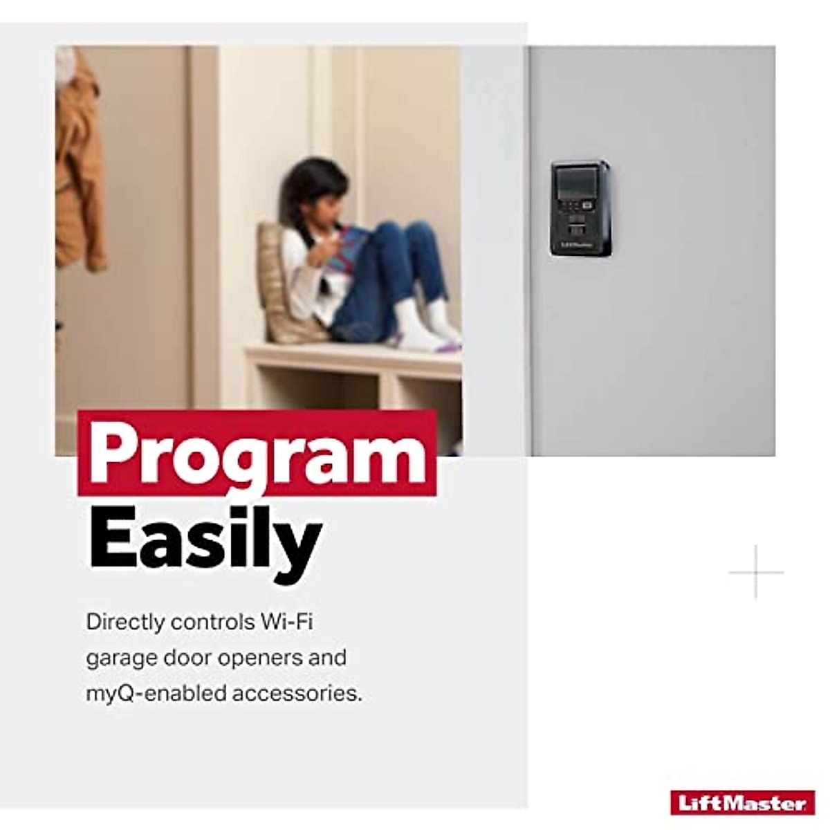 LiftMaster 881LMW Wi-Fi Motion-Detecting Control Panel with Timer-to-Close and Automatic Lighting