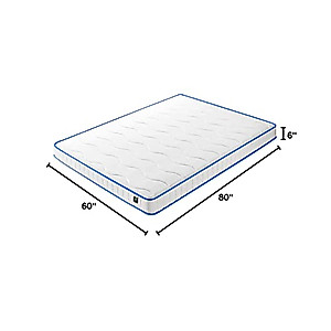 ZINUS 6 Inch Essential Innerspring Mattress / Medium Firm Feel / CertiPUR-US Certified / Mattress-in-a-Box, Queen