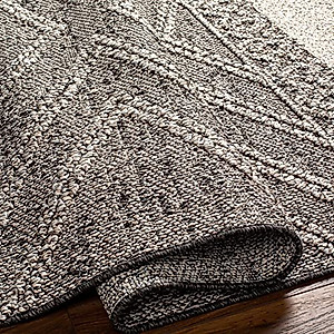 Hauteloom Areli Living Room, Bedroom Patio Outdoor Area Rug - Black, Gray, Beige - 7'10" x 10'