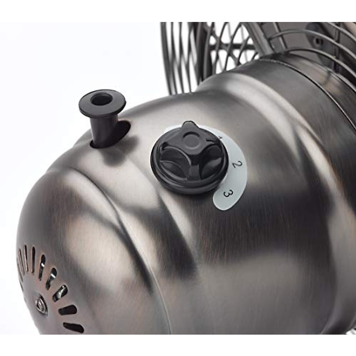 Lasko Oscillating Table Top Fan, Portable, 3 Quiet Speeds, for Bedroom, Kitchen and Office, 17", Bronze, R12210